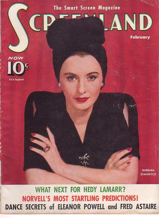 Screenland Magazine January 1940 The Smart Screen Magazine