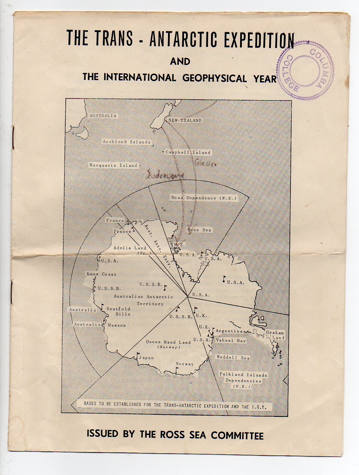 The Trans-Antarctic Expedition and The International Geophysical Year