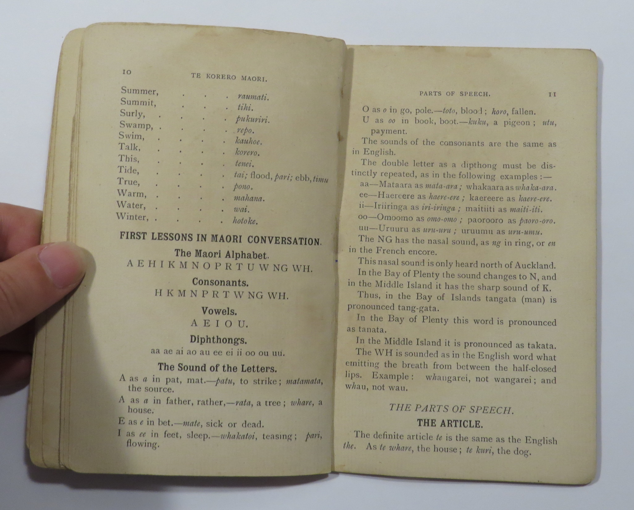 Korero Maori. First Lessons in Maori Conversaion. By A Pakeha Maori ...