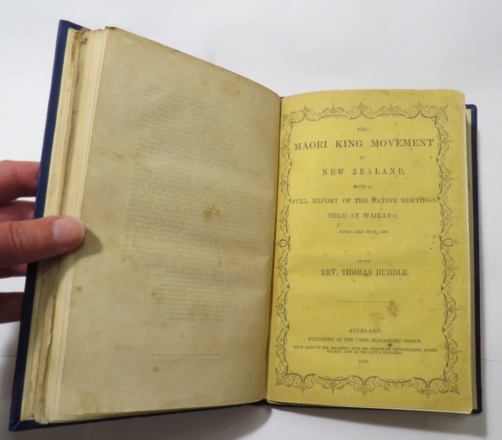 [Bound volume of 5 19th century pamphlets on Maori, New Zealand]