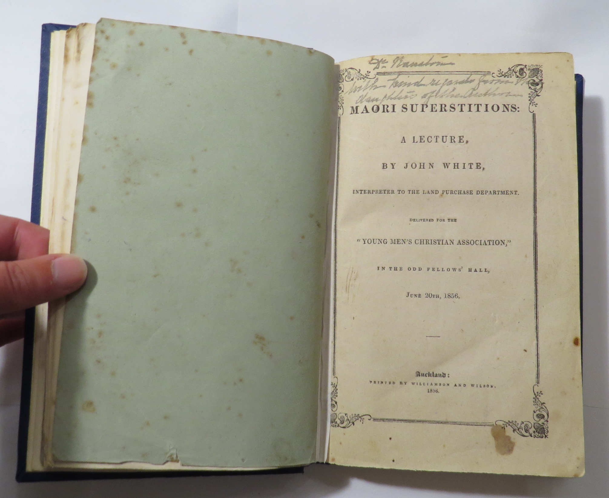 [Bound volume of 5 19th century pamphlets on Maori, New Zealand]
