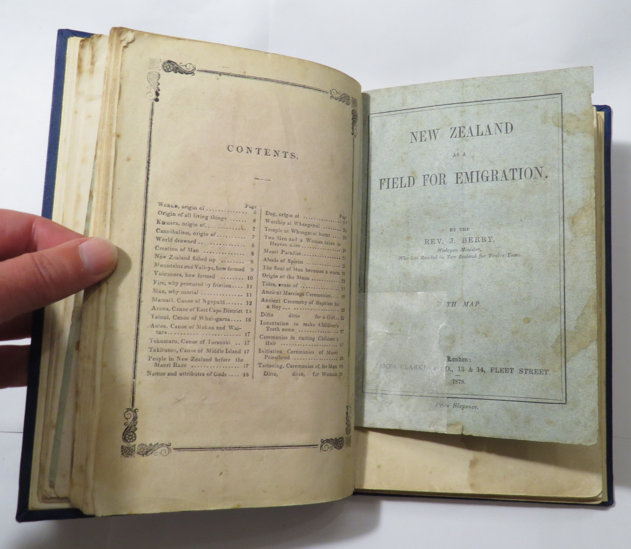 [Bound volume of 5 19th century pamphlets on Maori, New Zealand]