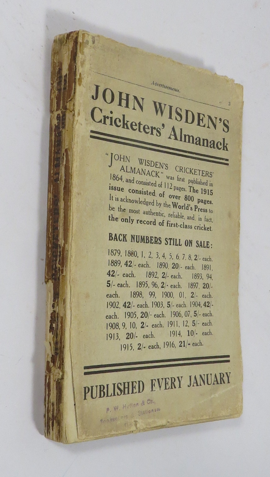 Author: Pardon Sydney H. (editor) Wisden